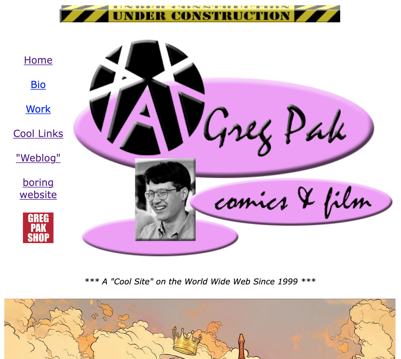 Redesigned my website – with inspiration from 1999 | Greg Pak